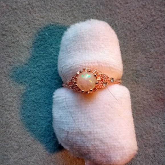 Jewelry | Small Opal Ring In Rose Gold Setting | Poshmark